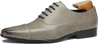 Generic Gris,41 EU, Hommes Robe Chaussures Oxford Chaussures Formelle Robe Chaussures pour Hommes Business Derby Chaussures