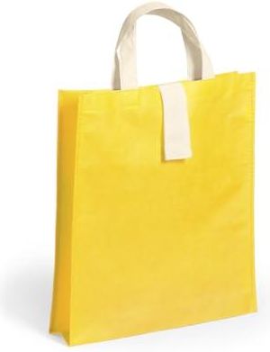 Generico Sac shopper TNT Court Poign&eacute;e Pliable Shopping Chariot, jaune