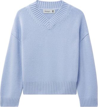 Pringle Of Scotland Kaschmirpullover mit V-Ausschnitt - Blau