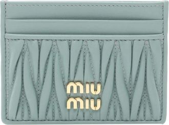 Miu Miu porte-cartes Matelassé Case (2010-2025) - Vert