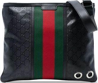 Gucci sac à bandoulière GG Imprime (2016-2025) - Noir