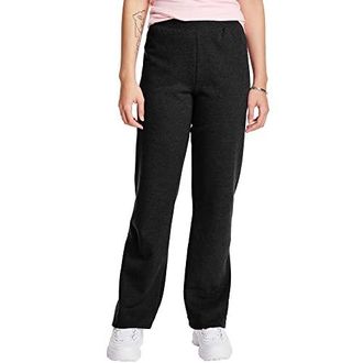 Hanes Womens Middle Rise Sweatpant, Ebony, Small