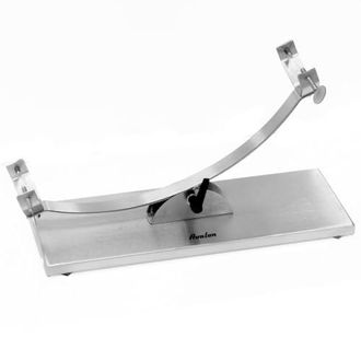 Avalon Organics Support &agrave; Jambon basculant en Acier Inoxydable, 50 x 18 x 20,5 cm, Base r&eacute;glable, t&ecirc;te de Fourche Type C, Support &agrave; Jambon m&eacute;tallique