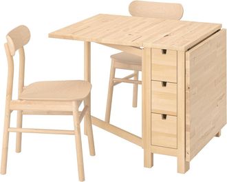 IKEA NORDEN / R&Ouml;NNINGE Tisch und 2 St&uuml;hle