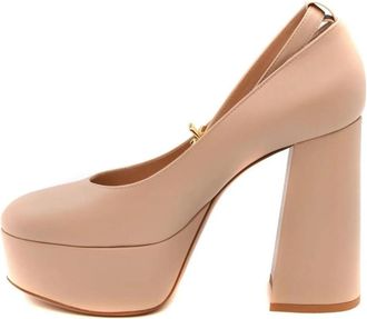 Gianvito Rossi Hohe Schuhe - Decollete Beige - Gr. 37,5 (EU) - in Beige - f&uuml;r Damen