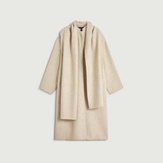 SOEUR MANTEAU FINN &Eacute;CRU/GRIS