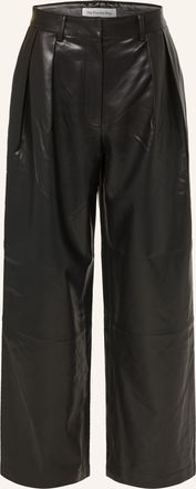 Frankie Shop Marlenehose Ripley In Lederoptik schwarz