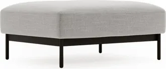 Selsey Solianero - Polsterhocker, hellgrau, 100 x 87 cm - Selsey