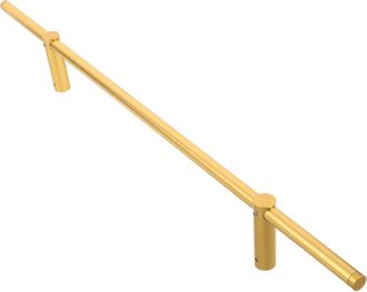 SOLUSTRE Aluminiumlegierung Regalgel&auml;nder 50cm Gold mit Zubeh&ouml;r Weinschrank Schutzgel&auml;nder f&uuml;r Regale Europ&auml;isches Sicherheitsgel&auml;nder f&uuml;r Schr&auml;nke und Aufbewa