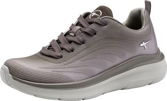 Tamaris Comfort Damen Sneaker flach Sportlich Vegan, Braun (Taupe), 42 EU