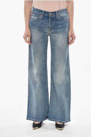 Re/Done Wide-Leg Jeans BLASTED Mid Rise size 28