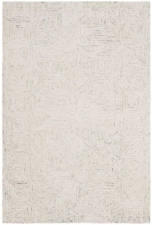 Safavieh Zeitgen&ouml;ssische Teppich f&uuml;r Wohnzimmer, Esszimmer, Schlafzimmer - Abstract Collection, Kurzer Flor, Elfenbein und Hellblau, 61 X 91 cm