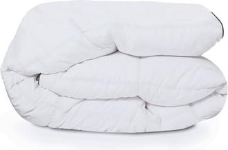 IDMarket Couette 220x240 CM AELA Blanche en Plume doie Anti acarien 500 GR