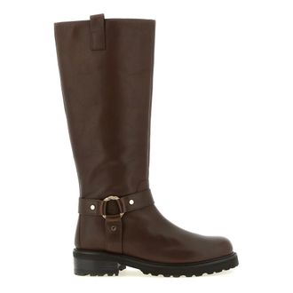 Twinset Femme, Chaussures, Brun, Taille: 41 EU Bottes Hautes