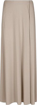 Max Mara Femme, Jupes, Beige, Taille: 38 FR Stilla Lunga Jersey