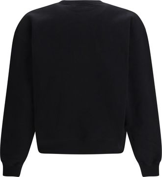Gucci Logo-Embroidered Cotton Sweatshirt - Black