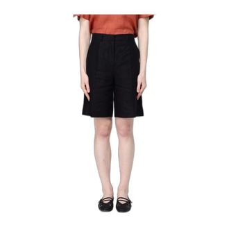 Colmar Leinen-Bermuda-Shorts - - Sport - Damen - Schwarzk - L