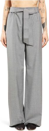 Max Mara Femme, Pantalons, Gris, Taille: 36 FR Pantalon en tissu de laine stretch
