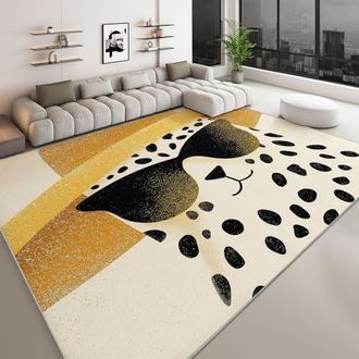 Generic Tapis Imprim&eacute; Antid&eacute;rapant 120 x 170 cm, Tapis Minimaliste Dessin Anim&eacute; Animaux Chat pour Adolescent Gar&ccedil;on Fille Adulte - Paillasson pour Salon Chamb