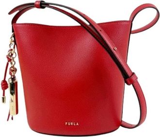 Furla Femme, Sacs, Rouge, Taille: ONE Size Roxie Mini Bucket Bag