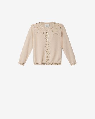 Isabel Marant Cardigan Amaria En Soie - Femme - Beige - Taille40 - Isabel Marant