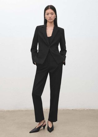 Mango Taillierter Blazeranzug schwarz - Damen - 34 - MANGO