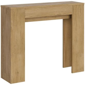Itamoby Console extensible 90x25/181 cm Ch&ecirc;ne Slick Nature