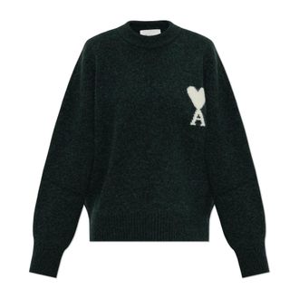 Ami De Coeur Pullover - - Knitwear - Damen - Gr&uuml;n - S