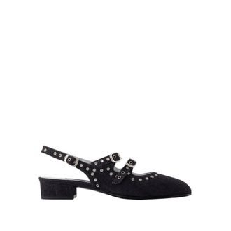 Carel Schwarze Denim Sling Back Queen Schuhe - - Shoes - Damen - Schwarzk - 37 EU