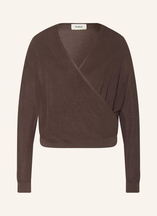 BA&SH Ba&Sh Strick-Hoodie Beline braun