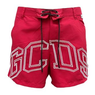 GCDS Roter Badeanzug Strandkleidung - - Swimwear - Herren - Rot - XL