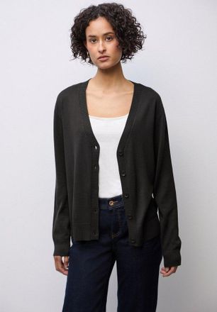 Street One Strickjacke mit Rippstrickdetails