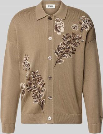 Drykorn Strickjacke mit floraler Stickerei Modell GILOO