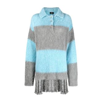 Etro Polo-Neck Pullover - - Dresses - Damen - Blau - 2XS
