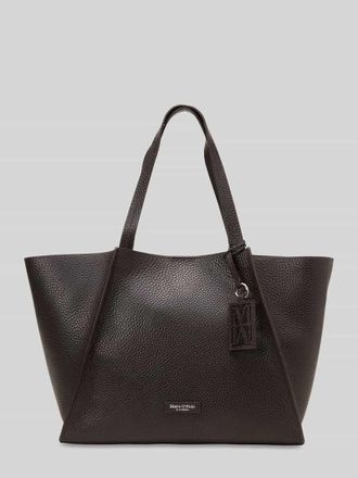 Marc O'Polo Shopper aus Rindsnappa mit Logo-Anh&auml;nger