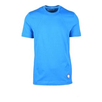 Dirk Bikkembergs Homme, Tops, Bleu, Taille: S T-shirt en coton