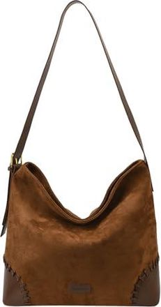 Generic Sac &agrave; bandouli&egrave;re tiss&eacute; en daim synth&eacute;tique pour femme, grande capacit&eacute;, sac fourre-tout d&eacute;contract&eacute;, sac &agrave; main &eacute;l&eacute;gant pour voyage et rendez-vous ga