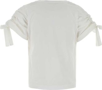 Givenchy Womens White Cotton T-Shirt Exterior Exterior: T-shirts And Polos