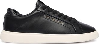 Tommy Hilfiger Sneakers Tommy Hilfiger Icon Court Light Weight Shinny FW0FW08949 Schwarz