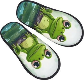 Generic Pantoufles En Coton Grenouille Dans Un Étang1 Imprimé Antidérapantes Chaussons Anti Odeur Pantoufles Pour DIntérieur Unisex Automne M
