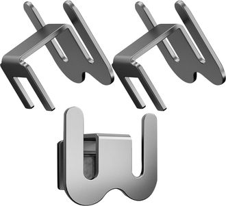 BESPORTBLE TOGEVAL 3 St&uuml;ck Wand Schuhhalter Organizer aus Robustem Material Montierter Duschpantoffelhalter in Grau Platzsparendes Hausschuhregal f&uuml;r Badezimmer 