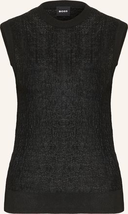 HUGO BOSS Stricktop Feryth schwarz