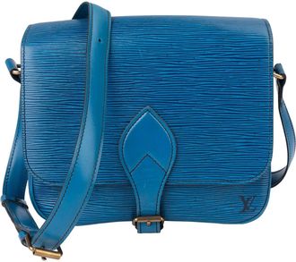 Louis Vuitton Crossbody Bags - Louis Vuitton Blue Epi Leather Cartouchiere MM Cro - Gr. unisize - in Blau - f&uuml;r Damen