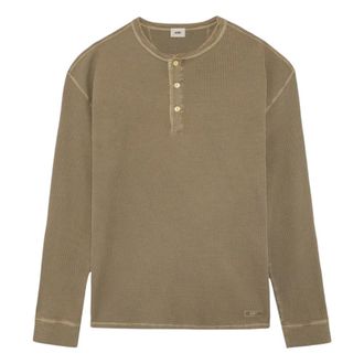 Autry Langarm Waffelstil Details - - Tops - Herren - Gr&uuml;n - S