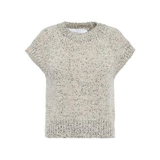 Tela Merino Strickoberteil - - Knitwear - Damen - Beige - S