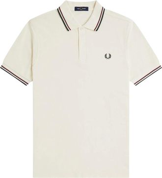 Fred Perry Homme, Tops, Beige, Taille: 2XL M3600 Twin Tipped Polo