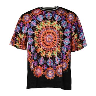 Dolce & Gabbana Kaleidoskop-Druck Rundhals T-Shirt - - Tops - Herren - Mehrfarbig - 4XL