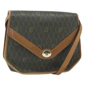 Dior Sac bandouli&egrave;re vintage Pre-owned en toile - Femme - Pre-owned - Brun - Taille: ONE Size