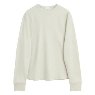 Sunflower Wool Waffle Tee LS - - Tops - Herren - Wei&szlig; - L