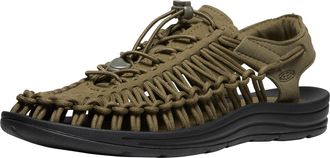 Keen Herren Uneek Sandalen, Dark Olive/Black, 44.5 EU